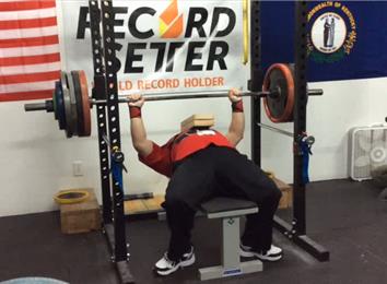 Most Two-Board Bench Presses Of A 465-Pound Barbell | World Record ...