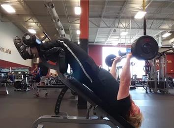 Most Times Performing Full Body Decline-To-Incline Chest Press Using A ...