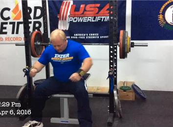Most Reps Bench Pressing A 355-Pound Barbell (Athlete Over 40 Years Old ...