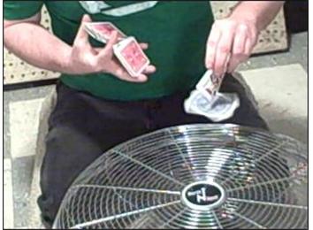Most Consecutive One Handed Shuffles While Spinning A Playing Card On A ...