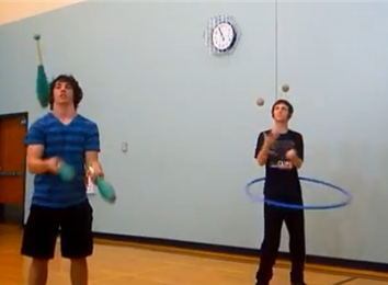 Longest Time Juggling Four Balls And Hula Hooping While Someone Juggles ...