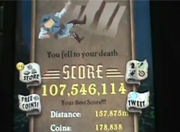 Highest Score On "Temple Run" | World Record | Antonio Ramirez