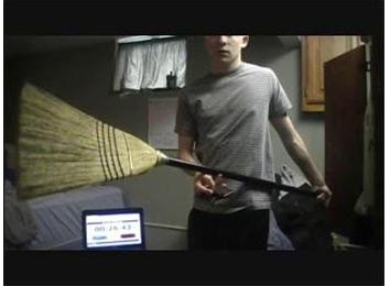 Longest Time To Hold A Broom Horizontally Using One Hand | World Record ...