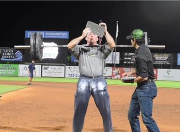 Fastest Time To Tear Seven License Plates In Half With Bare Hands While ...