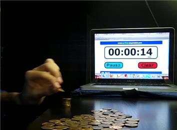 Tallest Penny Tower Stacked With Left Hand In 30 Seconds | World Record ...