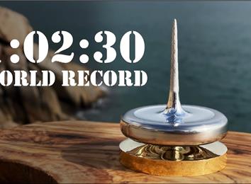 Longest Non-Mechanical Top Spin | World Record | James G