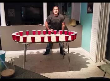 Most Red Cups Flipped In 30 Seconds | World Record | Ryan Garner