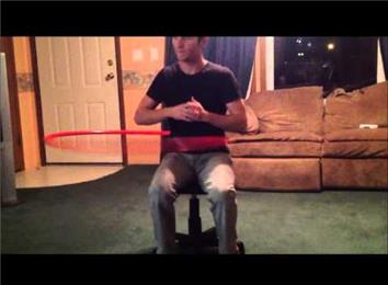 Longest Time Hula Hooping While Seated | World Record | PeteM