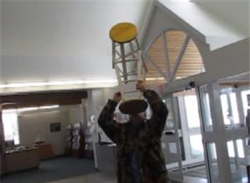 Longest Time Balancing Two Hardwood Stools On Chin | World Record ...