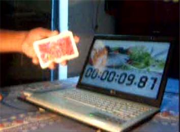 Fastest Two-Handed "Reverse Scissor" Card Cut | World Record | Kamal Aslam