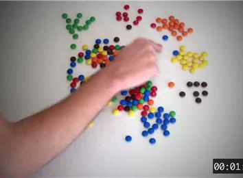 Fastest Time To Sort A Pack Of M&M's By Color | World Record | Steen ...
