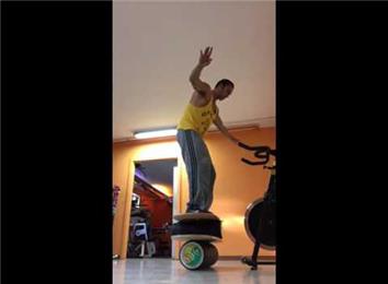 Most Squats Performed While Balancing On Two Balance Boards | World ...