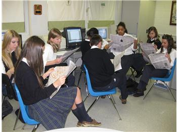 Most High School Students Reading Their School Newspaper At Once ...