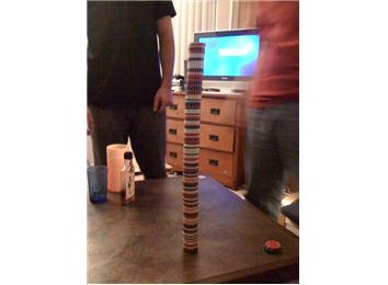Tallest Poker Chip Tower | World Record | Adam Haley