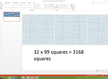Most Square Shapes Fit On A PowerPoint Slide | World Record | Kelley Parker