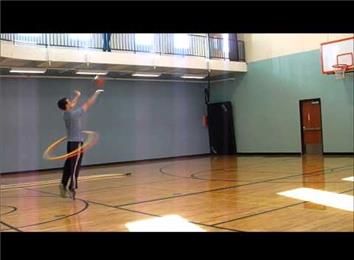 Longest Basketball Shot Made While Hula Hooping Using Two Hoops | World ...