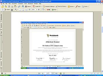 Most Brainbench Microsoft Outlook Certificates Received | World Record ...