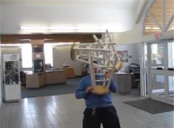 Longest Time Balancing Three Hardwood Stools On Chin | World Record ...
