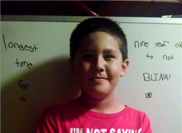 Longest Time For A Nine-Year-Old To Stare Without Blinking | World ...