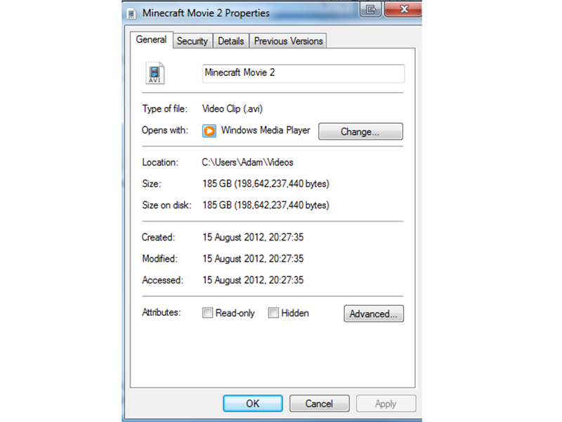 Largest File Size World Record Adam Hartshorne