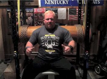 Most Reps Bench Pressing A 355-Pound Wooden Log | World Record | Clint ...