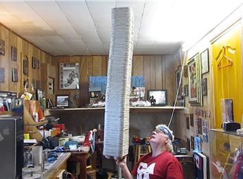 Longest Time Balancing 200 Tim Hortons Trays On Right Hand While ...
