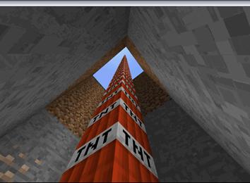 Tallest Single Column TNT Tower In "Minecraft" | World Record | Yan Gabriel