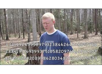 Fastest Time To Say First 100 Digits Of Pi With Eyes Closed | World ...