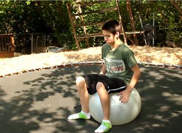 Longest Time To Balance On An Exercise Ball On A Trampoline | World ...