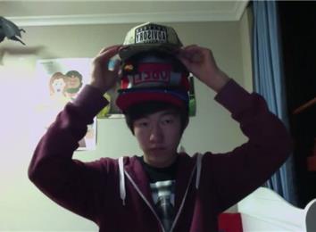 Most Snapback Hats Balanced On Head | World Record | Frederic Raahauge