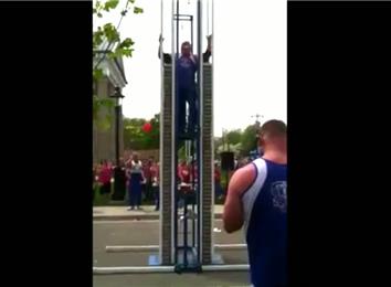 Most Concrete Bricks Broken With A Double Elbow Strike | World Record ...