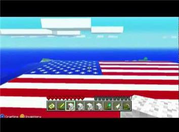 Largest American Flag In Survival Mode Of "Minecraft" | World Record ...