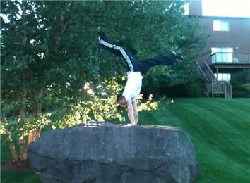 Longest Handstand On A Rock | World Record | Michael Louis