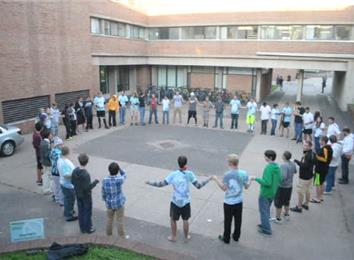 Most Simultaneous Fist Bump Explosions | World Record | FYE Shark Pack