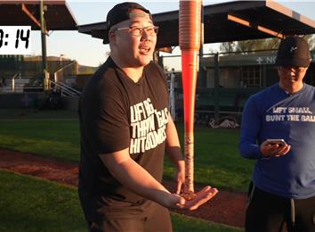 Longest Time Balancing A Plastic Baseball Bat On Palm While Saying ...