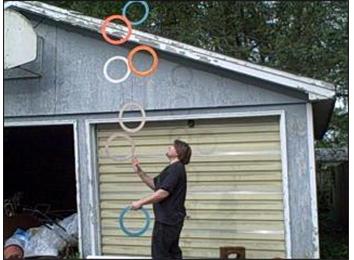 Most Seven Ring Juggling Pulldowns In 30 Seconds | World Record | Brian Pankey