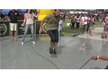 Longest Time To Double Dutch Jump-Rope In A Shower | World Record ...