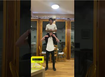 Longest Shoulder Ride | World Record | Ethan and Dave Lifts and stunts