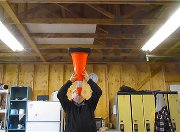 Longest Time Balancing A Highway Safety Cone On Chin While Standing ...