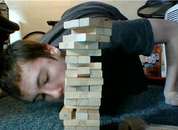 Most Jenga Pieces Blown Off In One Minute | World Record | Record Setter