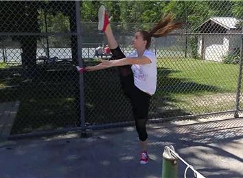 Most High Kicks Performed In 30 Seconds | World Record | Allie and Elle ...