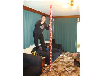 Tallest Soda Can Tower | World Record | Michael Alleyne