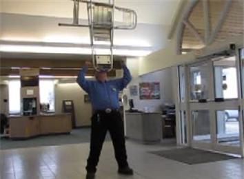 Longest Time To Balance Two Step Stools On Chin | World Record | Doug ...