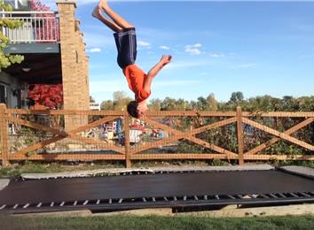 Most Back Flips On A Trampoline In One Minute | World Record | Collin ...