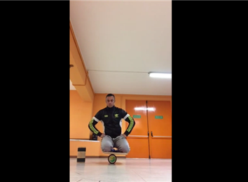 Longest Time Kneeling On A Balance Board | World Record | Silvio Sabba