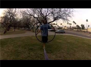 Longest Time Hula Hooping On A Slackline | World Record | Tai Star