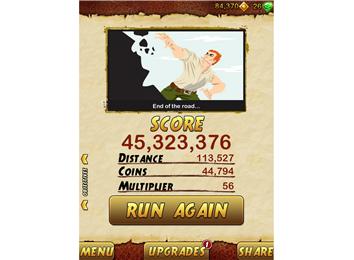 Highest Score In "Temple Run 2" | World Record | Eric maillet
