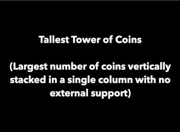 Tallest Coin Tower | World Record | James G