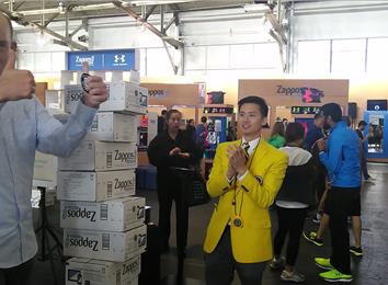 Tallest Zappos Delivery Box Tower Stacked In 15 Seconds | World Record ...