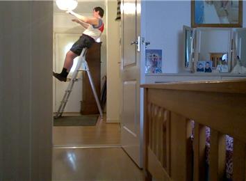 Longest Time Balancing On Top Of A Five-Step Ladder | World Record ...